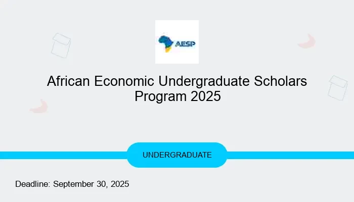 African Economic Undergraduate Scholars Program 2025 | ScholarshipAir