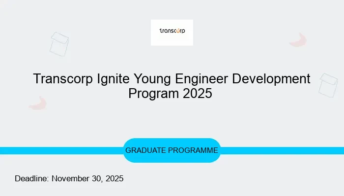 Transcorp Ignite Young Engineer Development Program 2025 | ScholarshipAir